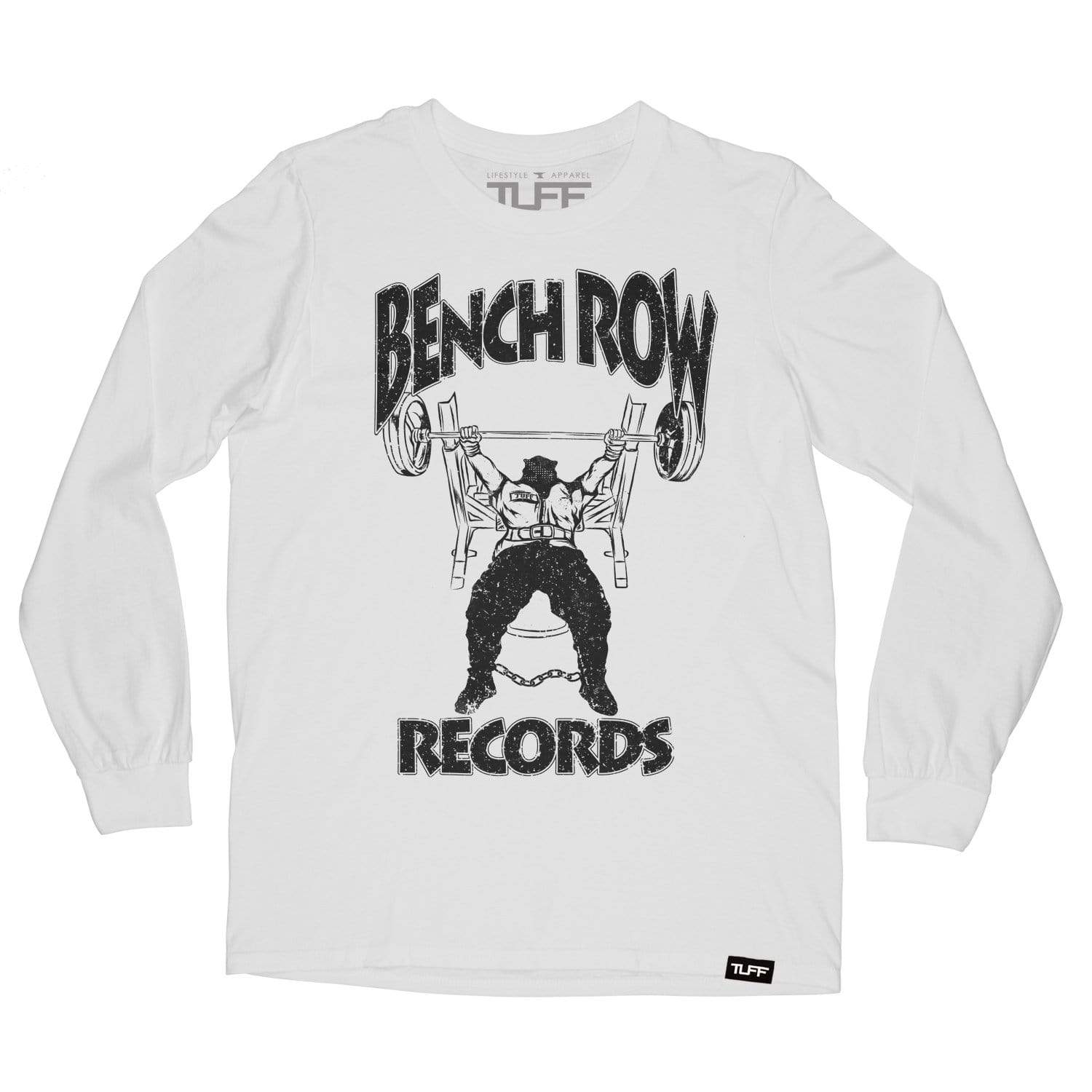 Bench Row Records Long Sleeve Tee - Fitness Lifesyle Gear - TuffWraps.com