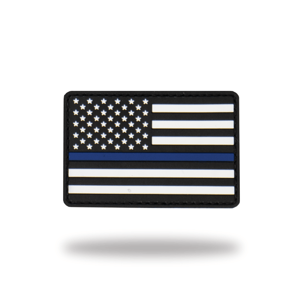 Blue Line Flag Patch - TuffWraps.com