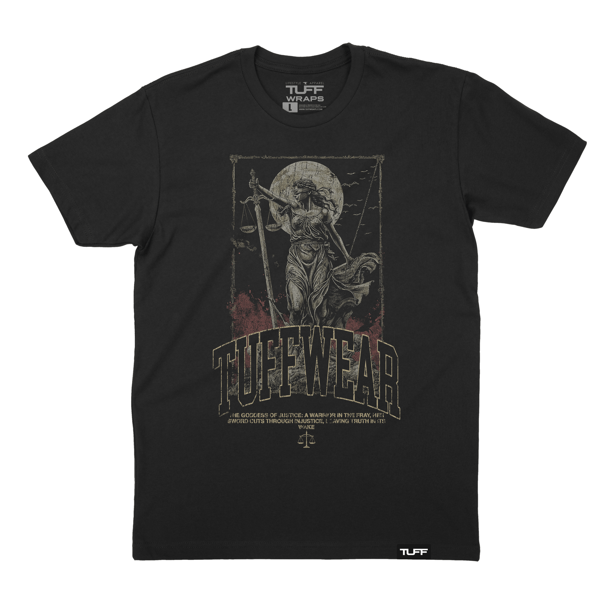 Goddess of Justice Tee - Legends of Power Collection - TuffWraps - TuffWraps.com