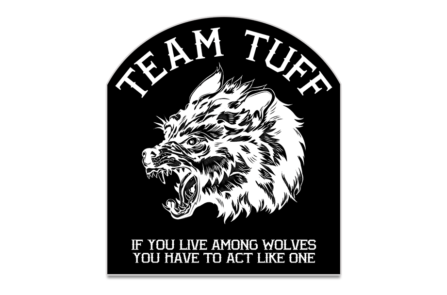 TEAM TUFF Wolves Club Sticker - TuffWraps.com
