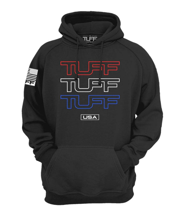 Triple TUFF USA Hooded Sweatshirt - TuffWraps.com