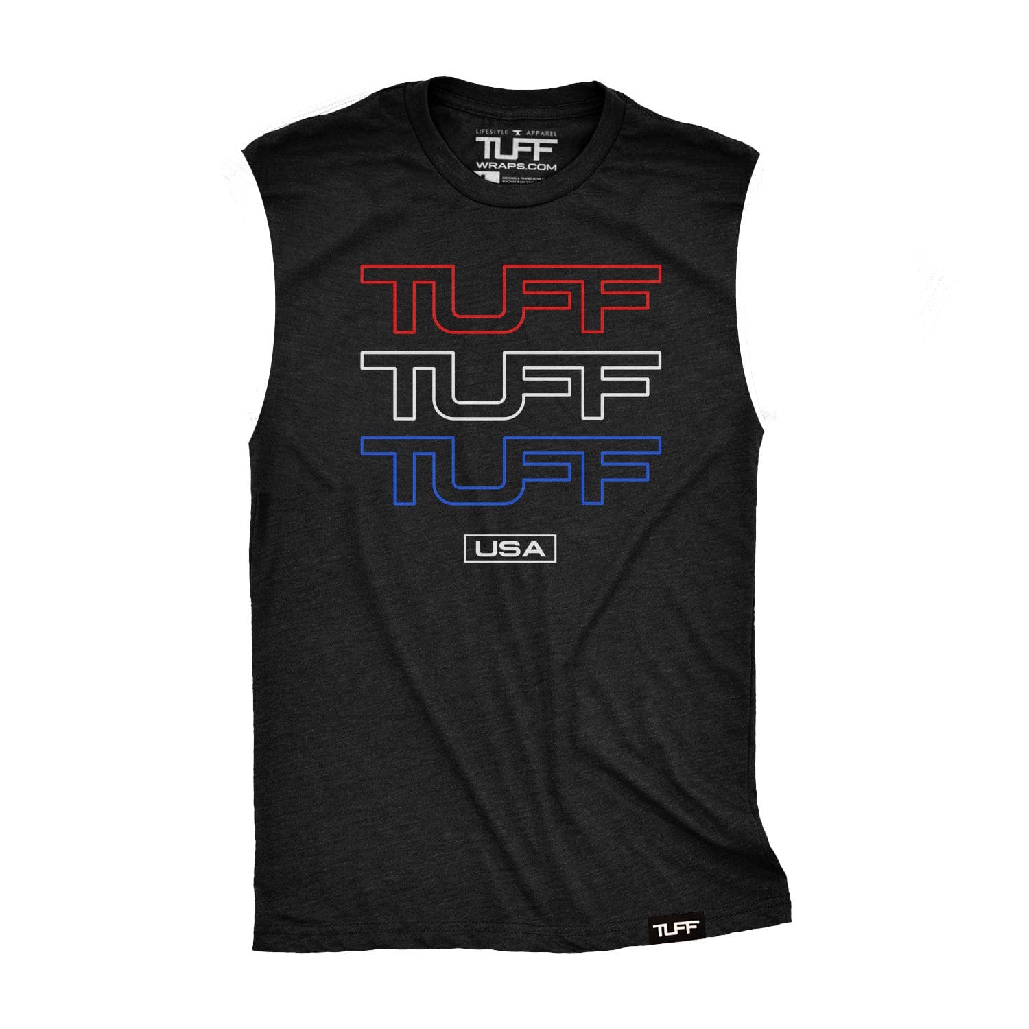 The Triple TUFF USA Raw Edge Muscle Tank | TuffWraps.com