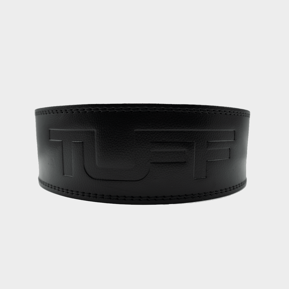 TUFF 10mm Leather Double Prong Weightlifting Belt | Superior Support ...