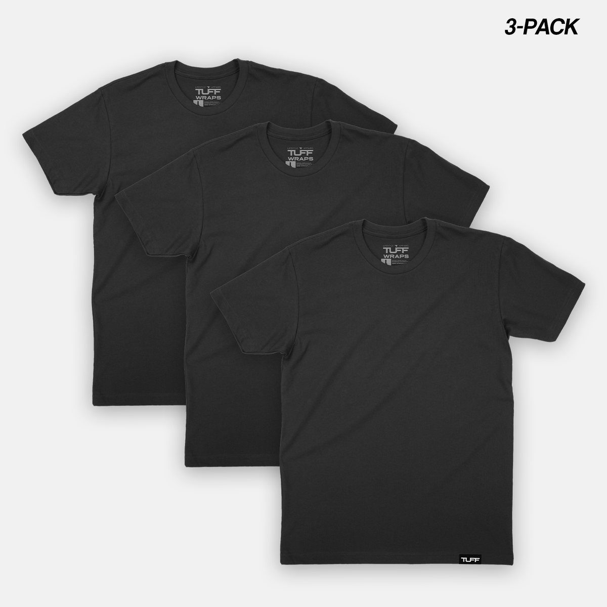 TUFF Basic Tee 3-Pack – Premium Everyday T-Shirts – TuffWraps.com