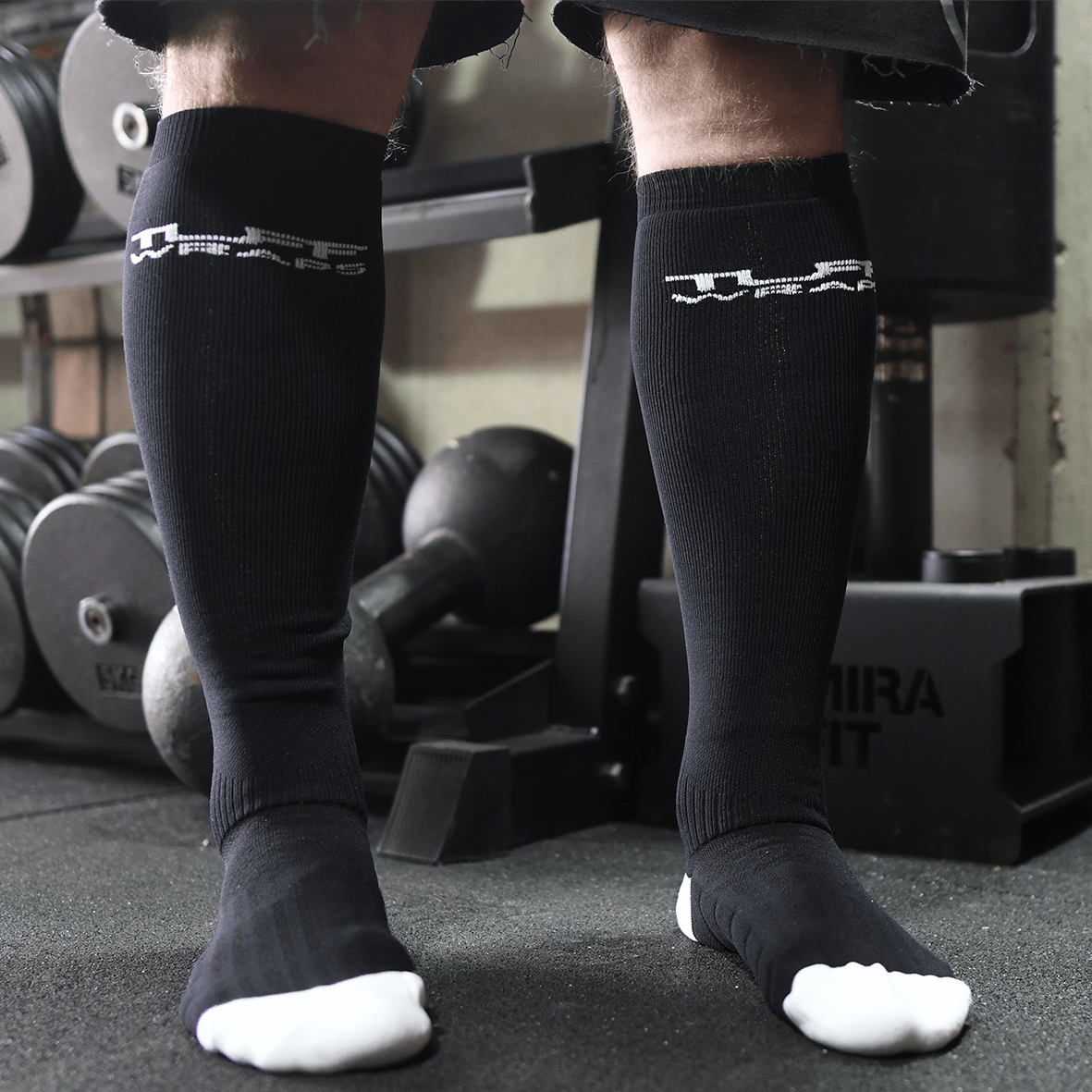 TUFF Deadlift Socks - Black - TuffWraps.com