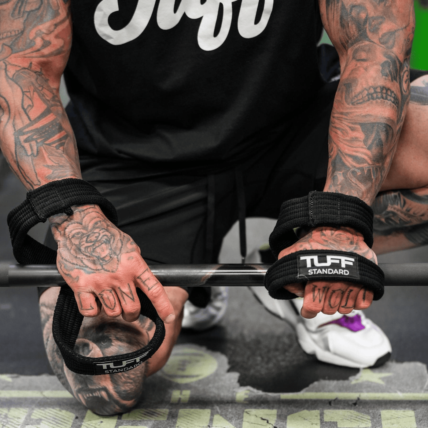 TUFF Figure 8 Lifting Straps | Heavy Duty Weightlifting Straps ...