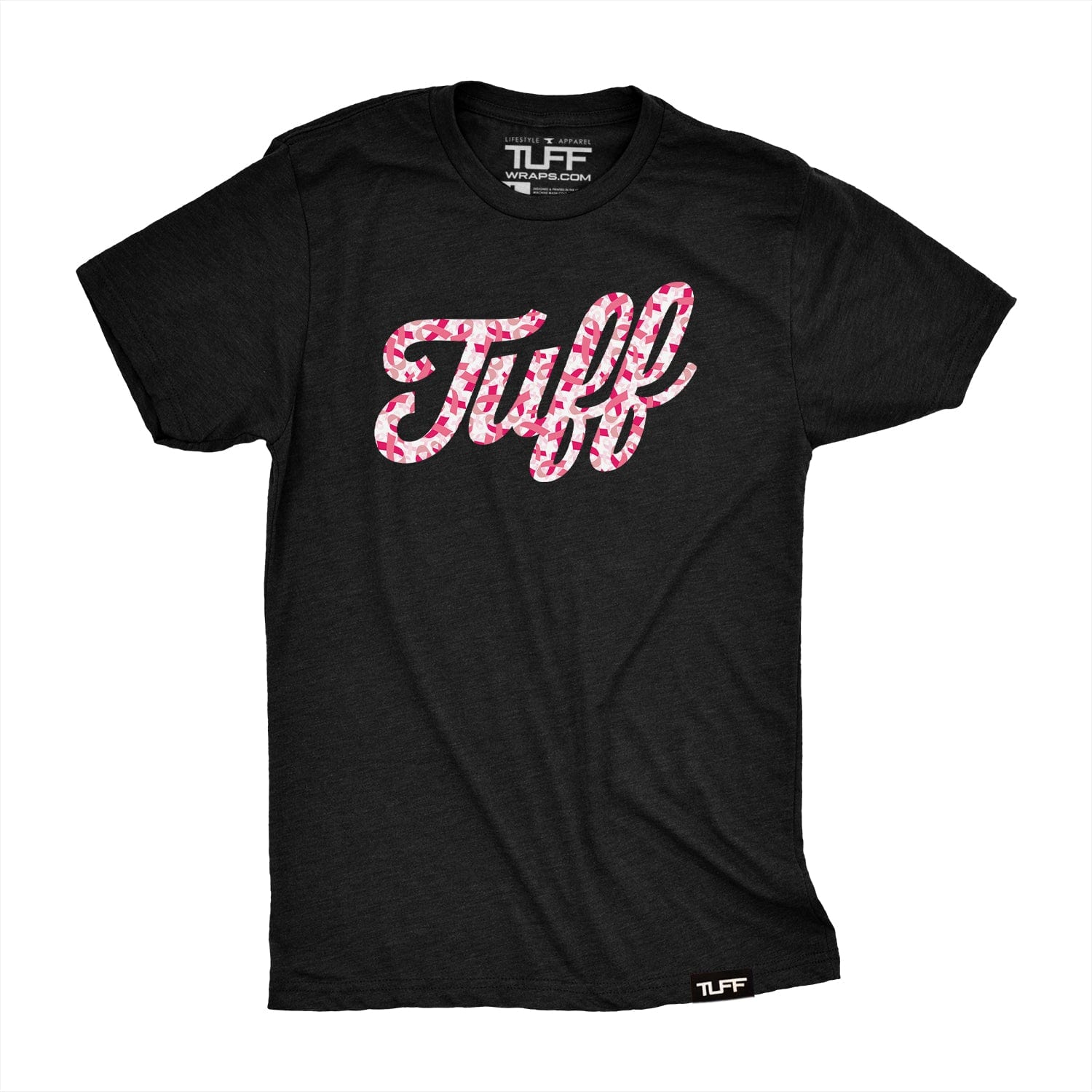 Camiseta con lazo rosa TUFF Script | TuffWraps.com