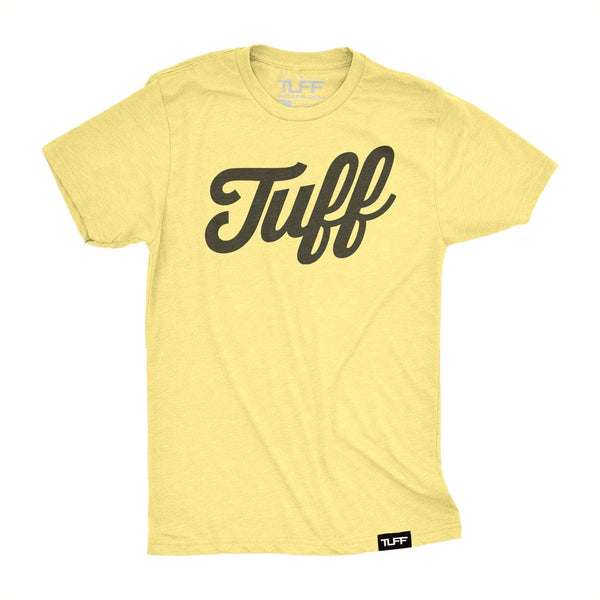 TUFF Script Tee - Yellow | TuffWraps.com